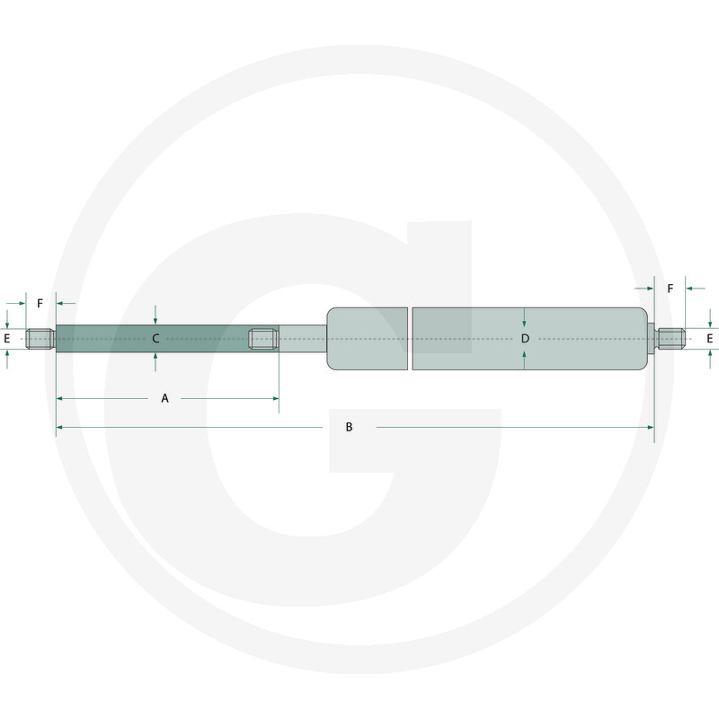 Stabilus gas struts (sorted by size - as assembler) buy online